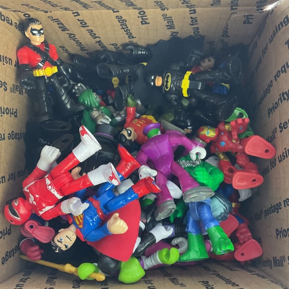 Fisher-Price | Toys | Lot Of 3 Lbs Imaginext Dc Marvel Power Rangers ...